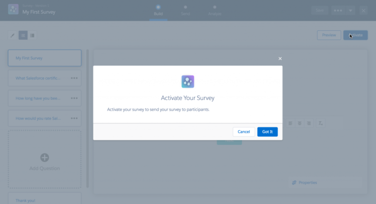 How To Create Your First Survey Using Salesforce Surveys - The Spot
