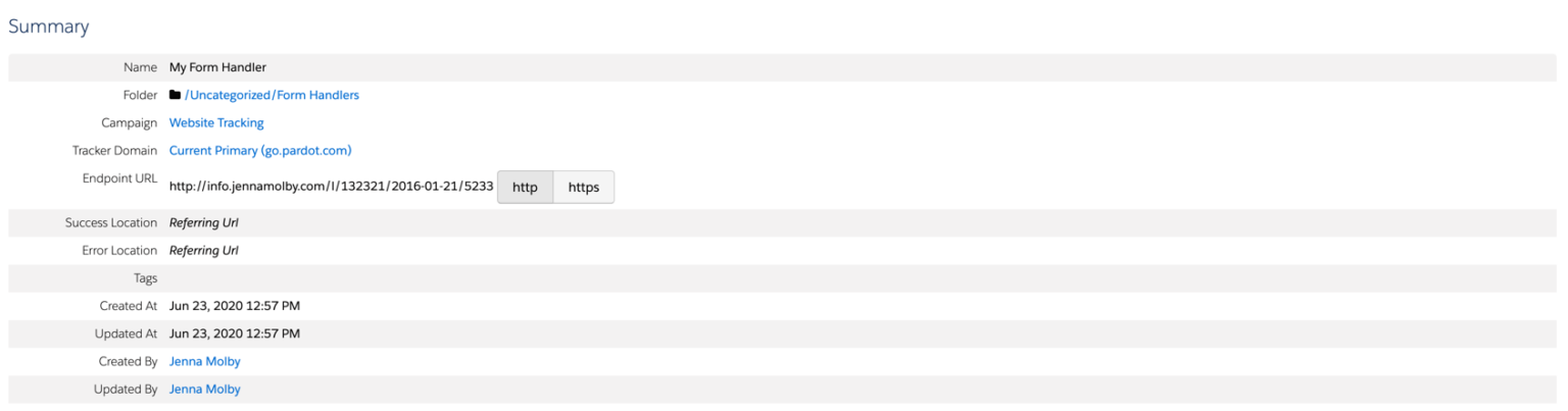 How To Use Pardot Form Handlers