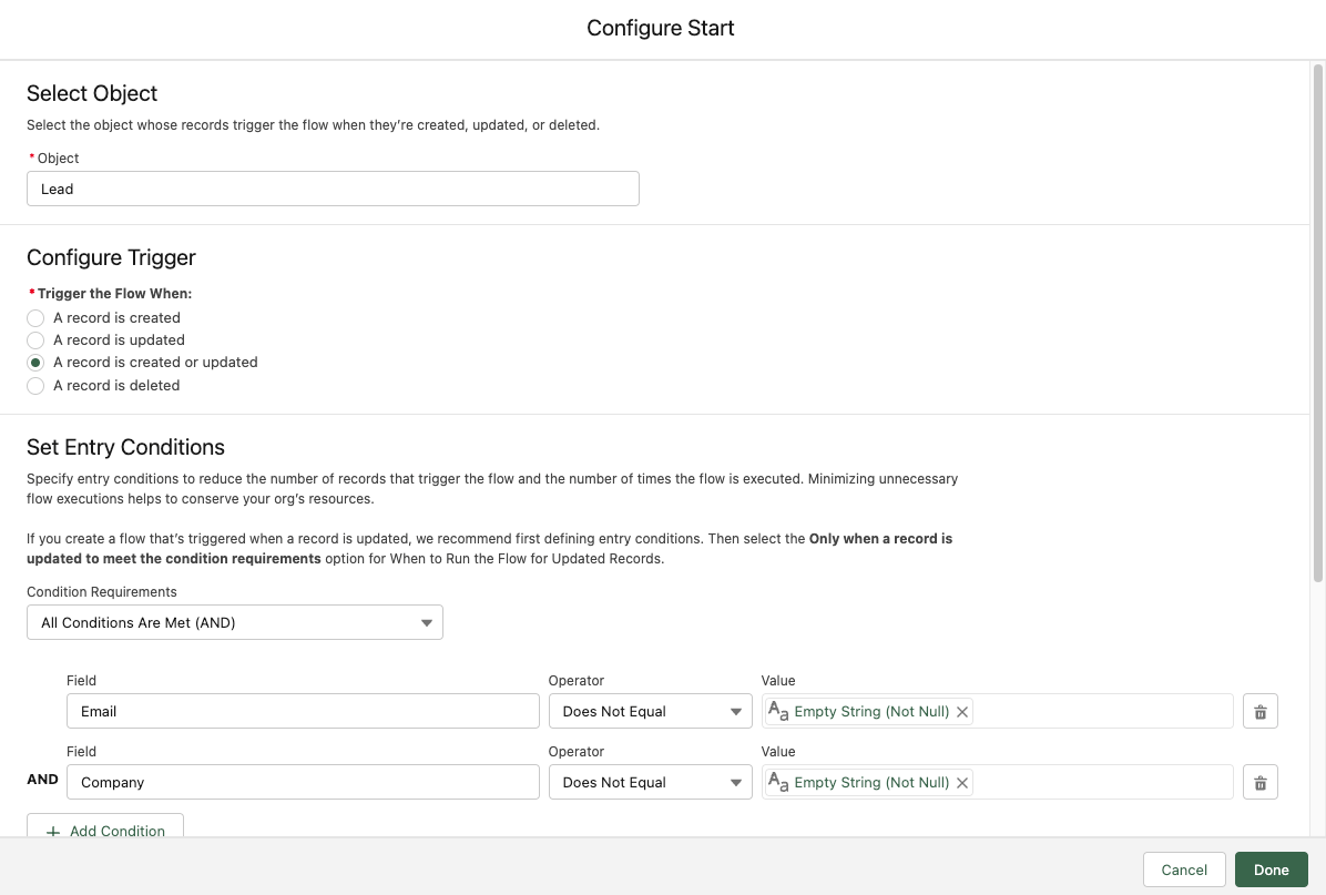 How to Set Up Lead-to-Account Matching in Salesforce Using Flow - The Spot