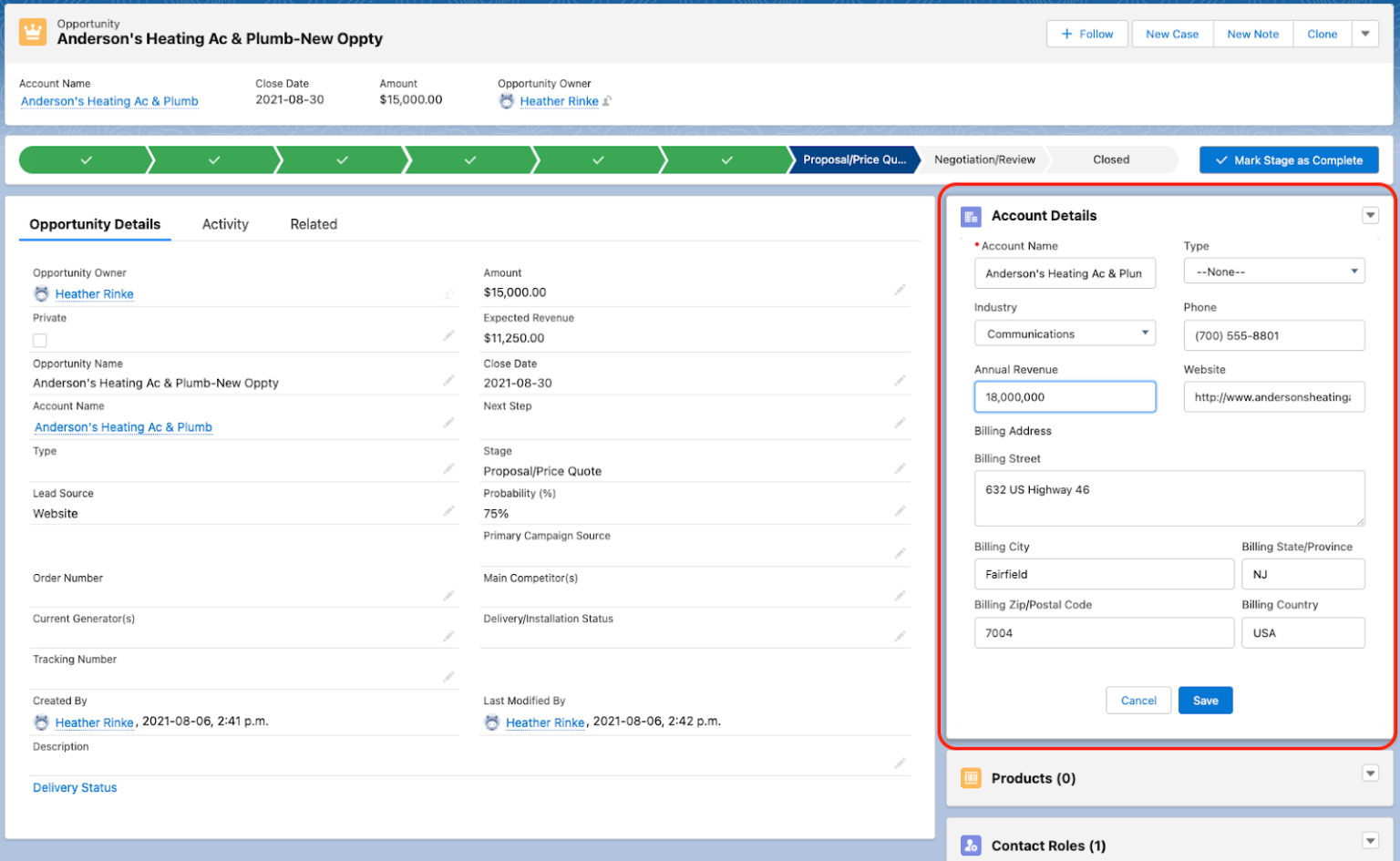 Displaying Account Fields on a Salesforce Opportunity Record Page - The ... Displaying Account Fields on a Salesforce Opportunity Record Page - The ...
